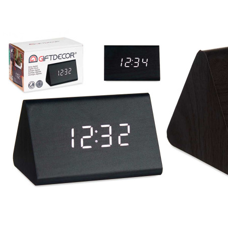BLACK DIGITAL CLOCK BLACK