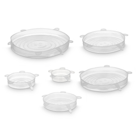 SET 6 SILICONE LIDS