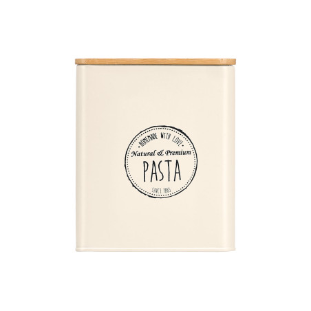 SQUARE JAR BAMBOO LID PASTA CREA