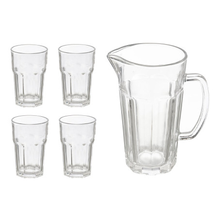 SET 5 PCS WATER JUG AND GLASSES