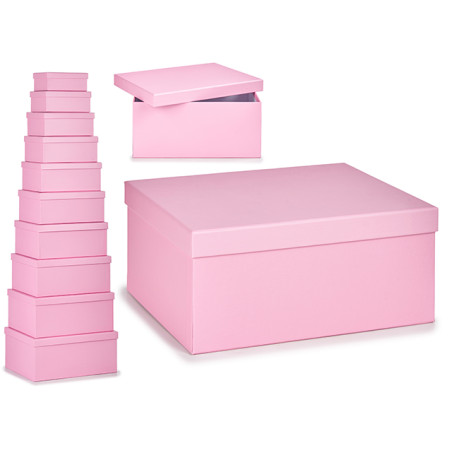 SET 10 PASTEL LILAC CARDBOARD BOXES